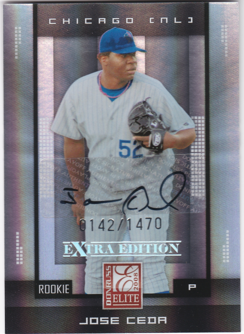 2008 Donruss Elite Extra Edition #134 Jose Ceda Auto /1470 - NM | eBay