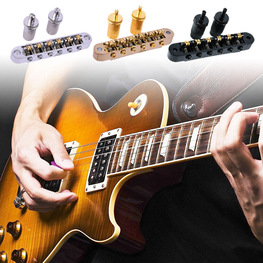 Roller Saddle 6-String Electric Guitar Bridge Tailpiece for Epiphone ...