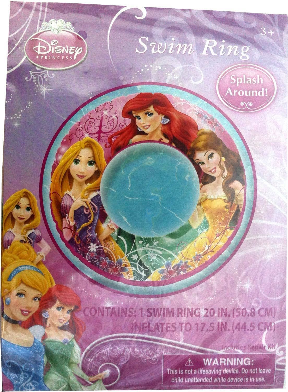 Inflatable Swim Ring Disney Princesses Rapunzel Ariel Age 3+ NIP | eBay