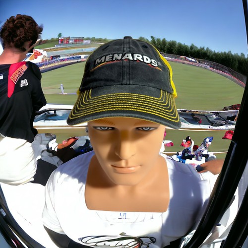 Menards Men's Strapback Mesh Back Hat Racing #12 Embroidered Logo | eBay