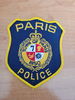 Paris Ontario Canada Police Patch | eBay