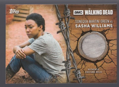 2017 Topps The Walking Dead Costume Relic Sonequa Martin Green as Sasha ...