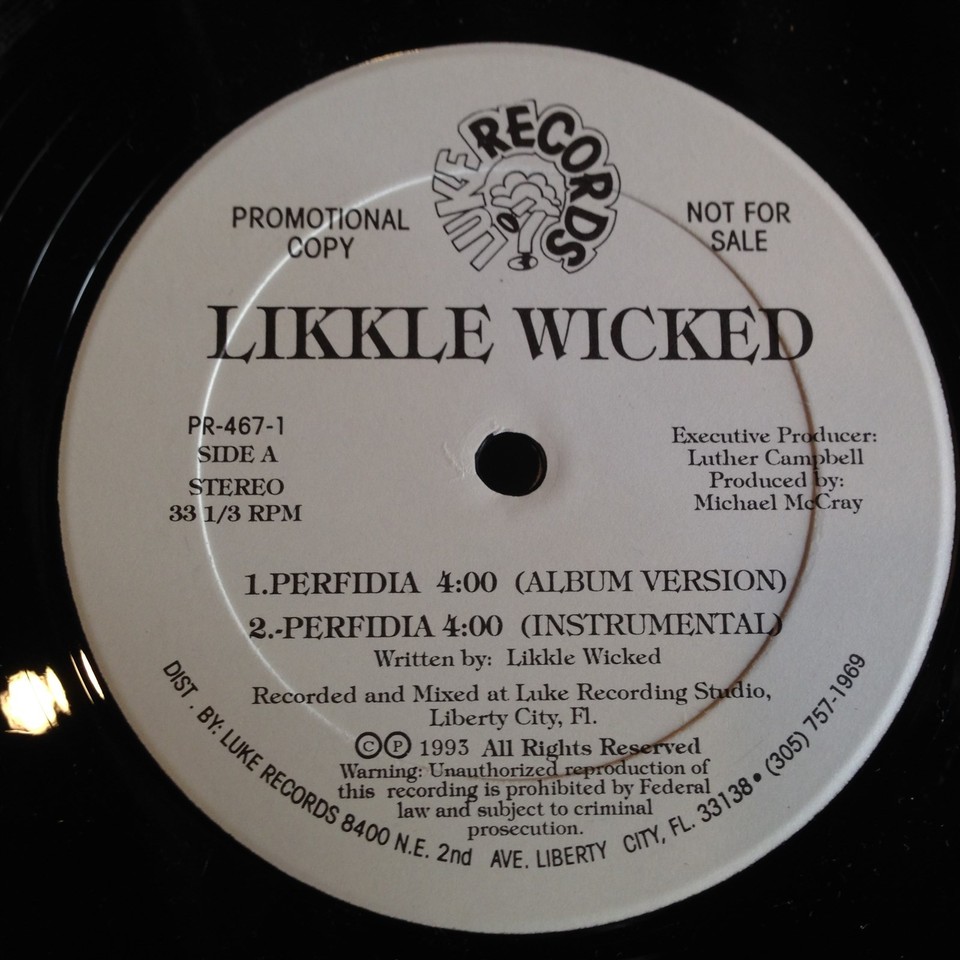 [RAP]~NM 12"~LIKKLE WICKED~FOXY BROWN~Perfidia~{x2]~Mr Pistol~[1993 ...
