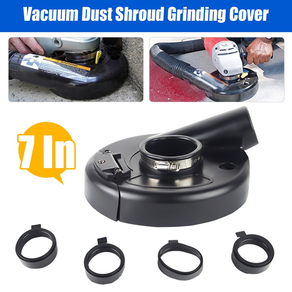 7in Dust Cover Dust Shroud Angle Grinder Dustless Vacuum Universal ...