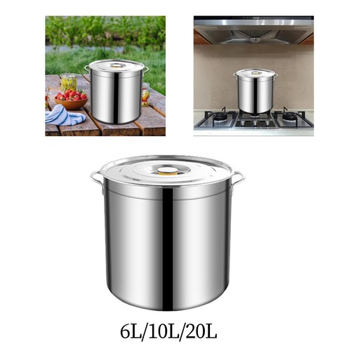 Stainless Steel Stockpot Easy to Clean Canning Pasta Pot for Canteens ...