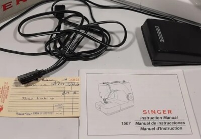 Singer 1507 FREE ARM Sewing Machine pedal cord instruction | eBay
