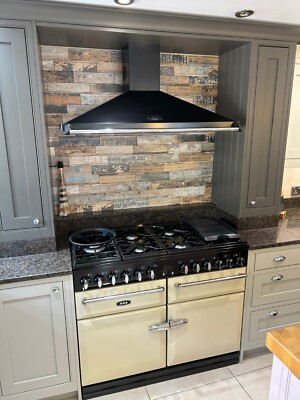 AGA MASTERCHEF XL 110CM WIDE DUAL FUEL RANGE COOKER IN CREAM A278 WITH ...