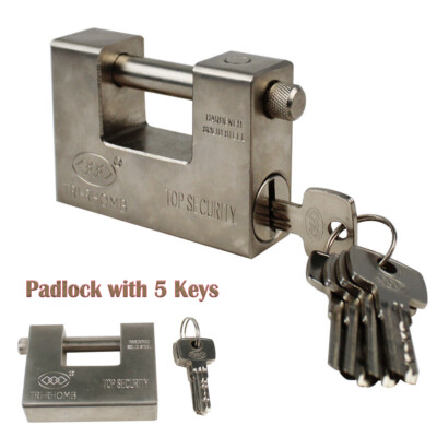 Heavy Duty Security Padlock D-Shaped Chain Lock 94mm Shipping Container ...