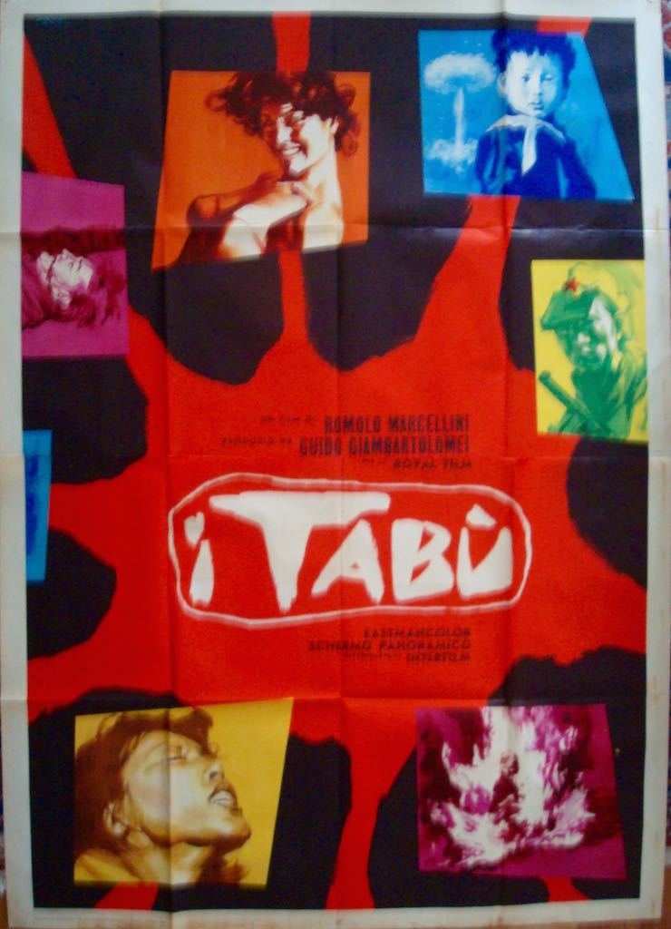 TABOOS OF THE WORLD TABU Italian 4F movie poster 55x79 1963 NISTRI Art ...