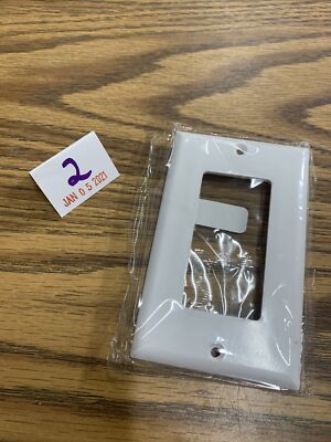 Eaton 2151W-BOX Wall Plates, White, Rocker, 1 Gang Decorator | eBay