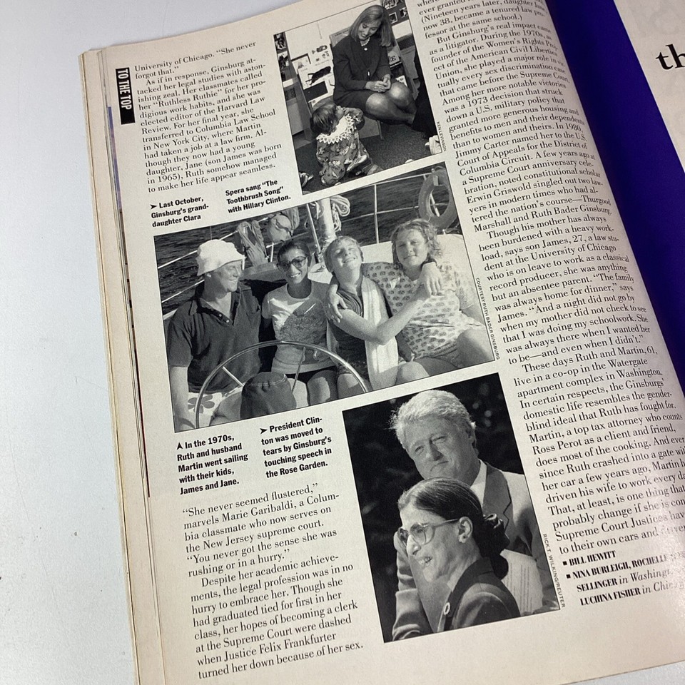 People Magazine 1993 Burt Reynolds Loni Jurassic Park Ginsburg Jensen ...
