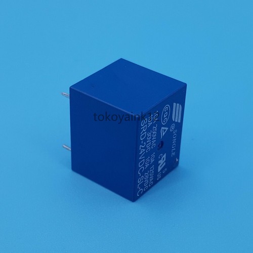 10Pcs Blue SRD-24VDC-SL-C DC24V 5Pin PCB Mount 10A SPDT Mini Power ...
