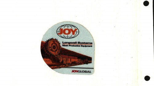 NICE LONGWALL JOY COAL MINING STICKER # 431 | eBay