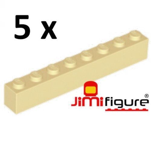 NEW 5 x LEGO 1x8 Brick Tan 3008 Genuine Bulk Lot Yellow 8x1 | eBay