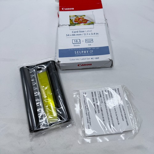 Canon KC-18IF Print Cartridge/Paper Kit 7741A001 54x86 Mm 2.1x3.4 In 18 ...