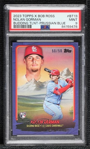 2023 Topps X Bob Ross The Joy of Baseball /50 Nolan Gorman PSA 9 MINT ...