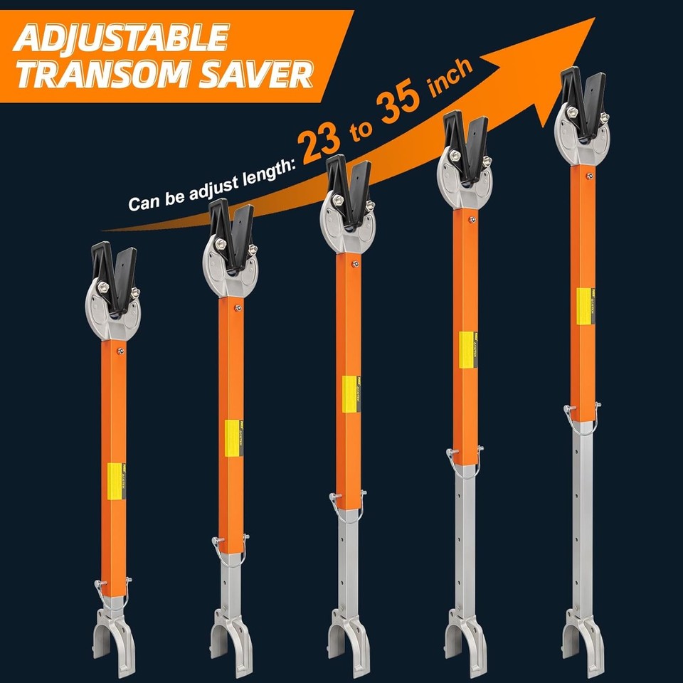 Adjustable Boat Transom Saver 23–35 in, Heavy Duty Outboard Motor ...