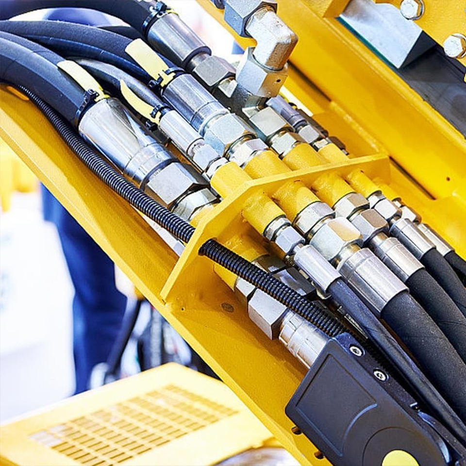 12x 1/4" Hydraulic Hose Fittings 1/4"x1/4" JIC 37° Female & Protection ...