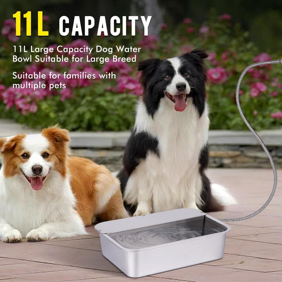 Automatic Water Dispenser for Dogs 3Gal Outdoor Water Bowl Dispenser ...