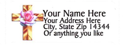 Cross Design#2-Personalized Address Labels 30PCS | eBay