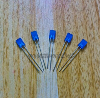 200pcs 2x5x7mm Blue Diffused Led Rectangle Rectangular Light LED Lamp ...