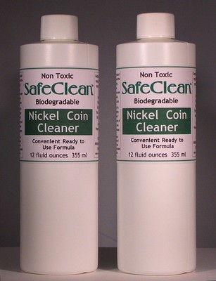 2X! New! SafeClean Coin Cleaner for Modern Nickel Coins. 24 fl. ounces ...