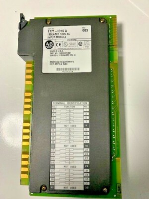 A-B Allen Bradley Rockwell 1771-ID16 A Isolated 120v AC Input Module | eBay