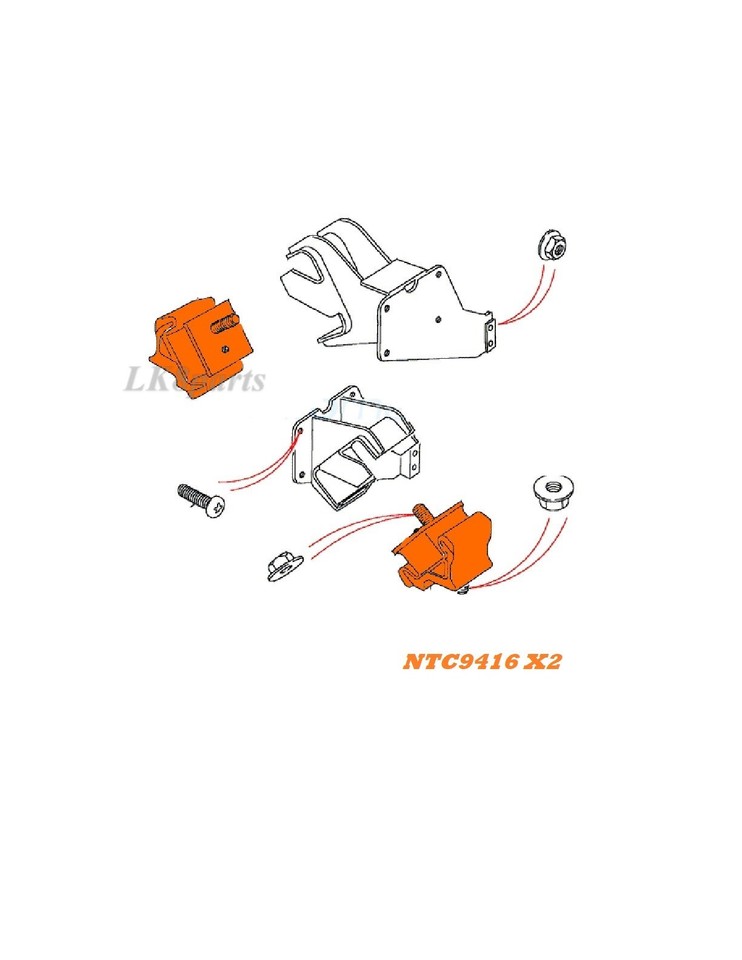 Land Rover Discovery Defender Range Rubber Mounting Bracket 300 Tdi ...