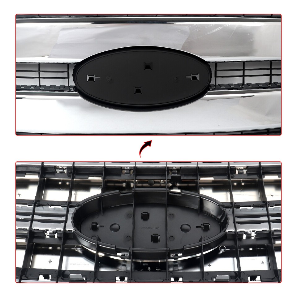 White Platinum Shell For 2011-16 Ford F250 F350 Super Duty Front Grill ...