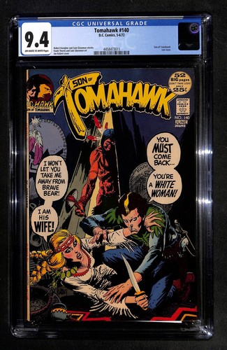 Tomahawk #140 CGC 9.4 - Joe Kubert Cover Last Issue DC Comics 1972 (JX) 17 | eBay