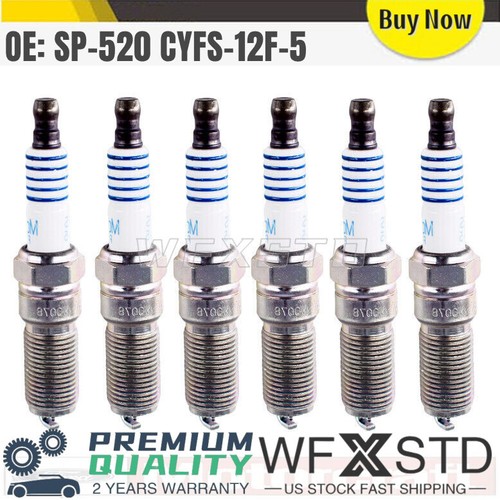 Set of 6 SP-520 Platinum Spark Plugs CYFS-12F-5 For Ford Motorcraft ...