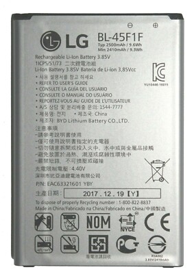 LG original BL-45F1F 2410 mAh Battery for LG Metro PCS MS210 | eBay
