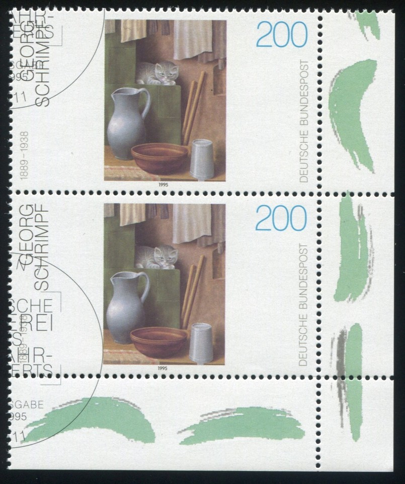 1775I Schrimpf: ER-Vbl. mit PLF I: Strich neben der Nase, Feld 8, ESSt ...