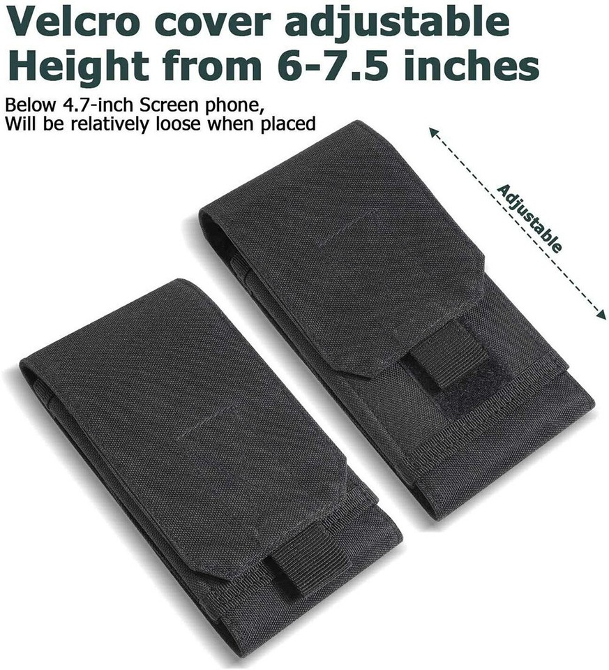 Universal Tactical Molle Cell Phone Pouch Waist Holster Belt Pack Bag ...