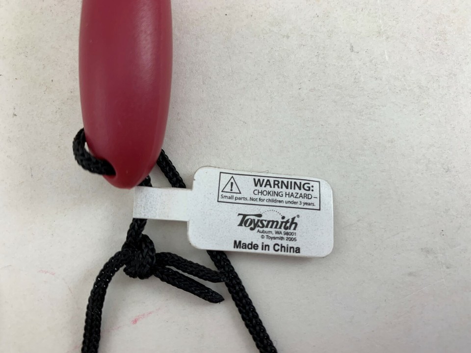 NEW SET OF 2 TOYSMITH CASTANETS RED TOY RHYTHM BAND INSTRUMENTS 4 3/4 ...