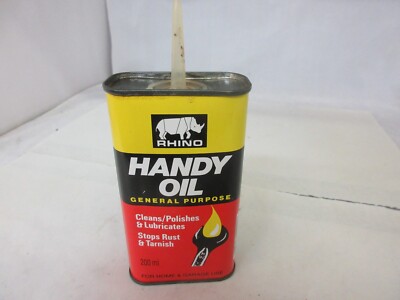VINTAGE ADVERTISING RHINO HANDY 200ML OILER GARAGE SHOP C-735 | eBay