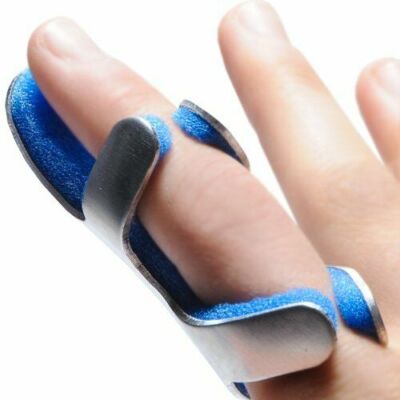 Frog Type Padded Finger Splint Foam Lined Aluminum Finger Splint~Free ...