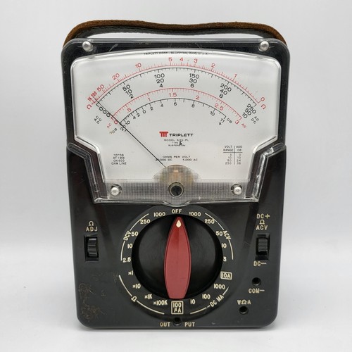 Vintage Triplett Model 630-PL Volt Ohm Meter Portable No Leads Not ...