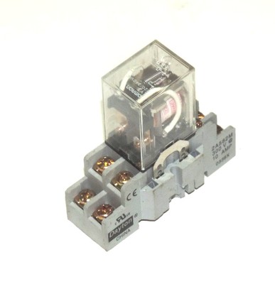 OMRON LY2 RELAY IEC225 W/ DAYTON 2A582M SOCKET | eBay