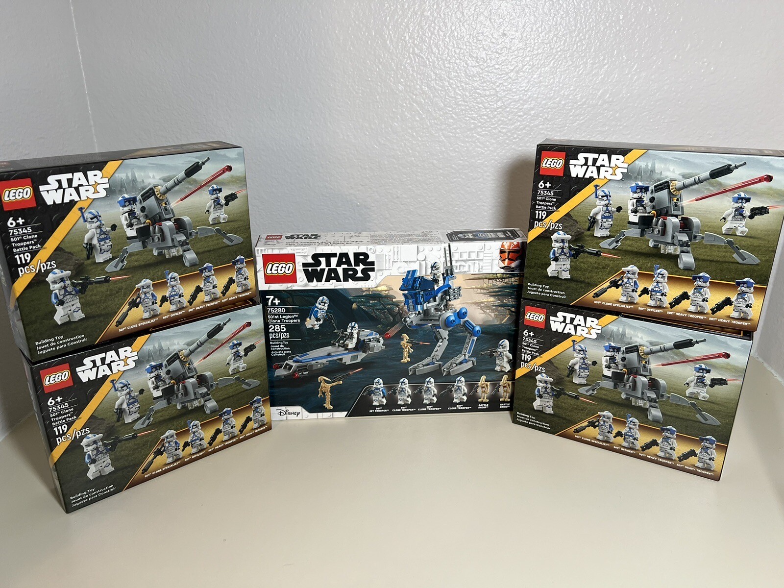 New! Lot Of 5 Lego Star Wars 501st Clone Trooper Sets 75280 & 75345 20 ...