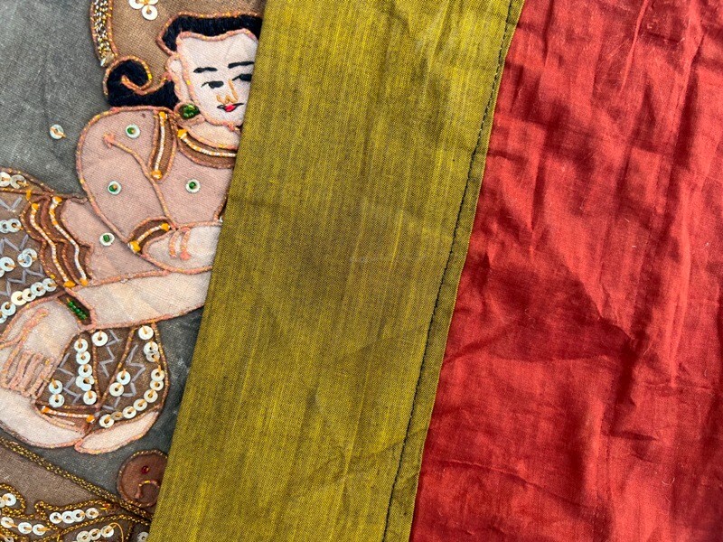 2X3 Indian Vintage Applique Work Tapestry Authentic Décor Tapestry/Wall ...