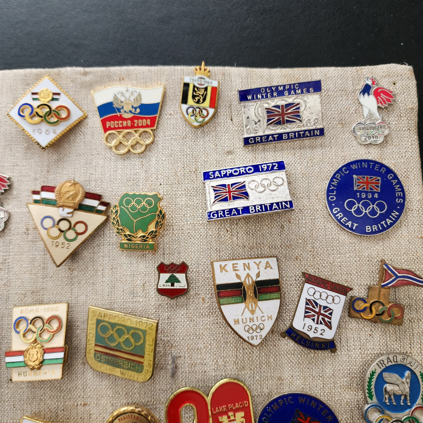 Rare Vintage Olympic Collection Of 44 NOC Pins Badges | eBay