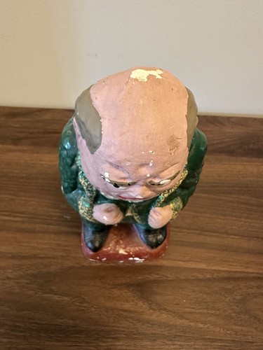 Vintage Winston Churchill Humorous Whimsical Chalkware Plaster Mooning ...