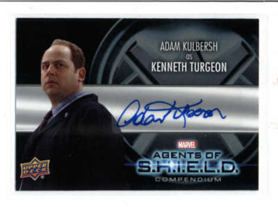 ADAM KULBERSH AS KENNETH TURGEON UD MARVEL AGENTS OF SHIELD AUTOGRAPH ...
