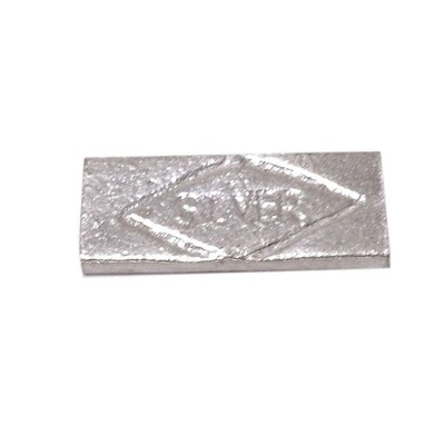 Solid Pure Chandi/Silver Brick 10 Grams for Astrological and Lal Kitab ...