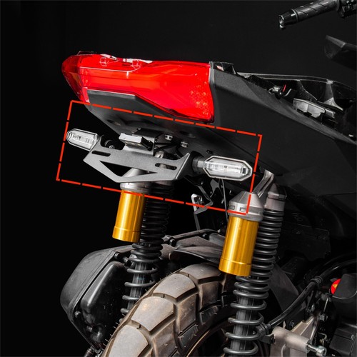 Number License Plates Bracket Holders Support Mount LED For Honda ADV ...