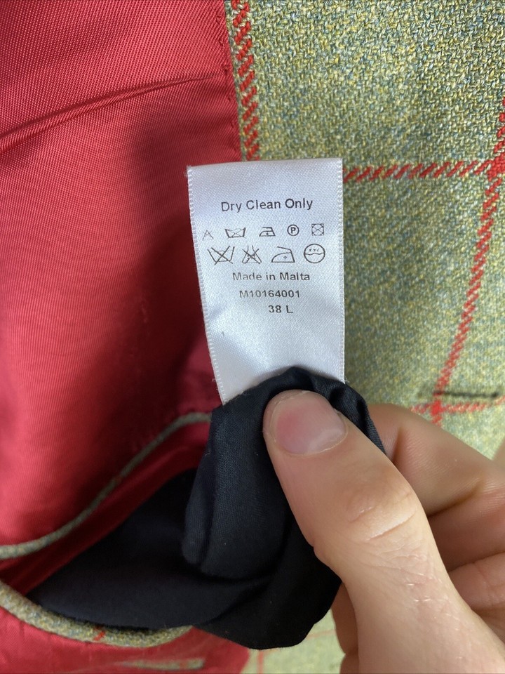 HACKETT Horse + Hound Ltd Edition RARE Windowpane Tweed Shooting Jacket ...