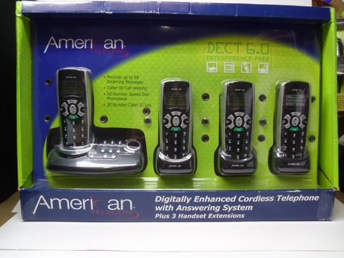 American Telecom DECT 6.0 Cordless Phone 4 Pack RA2364HH | Brand New in ...