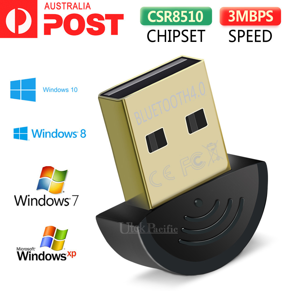V4.0 Mini Wireless USB Bluetooth Adapter Dongle Receiver PC WIN 7 8 10 ...