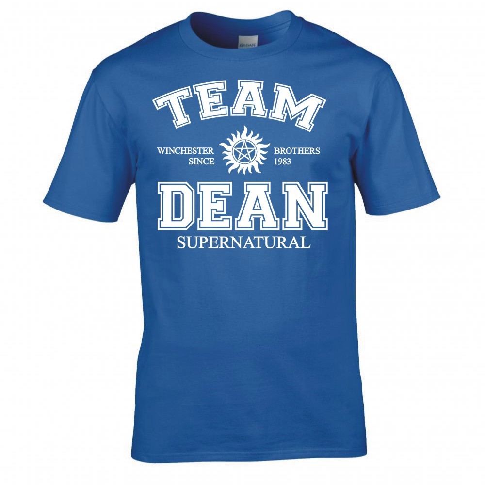SUPERNATURAL "TEAM DEAN" T SHIRT NEW | eBay